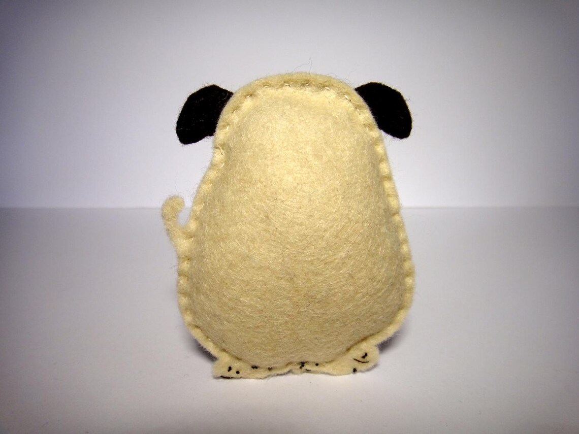 Felt Harold the Pug Sewing PDF Pattern, DIY Finger Puppet, Plush ...