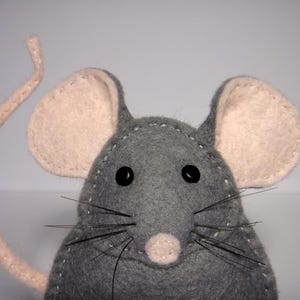 Felt Pablo the Mouse Sewing PDF Pattern, Stitching Tutorial, DIY Finger ...