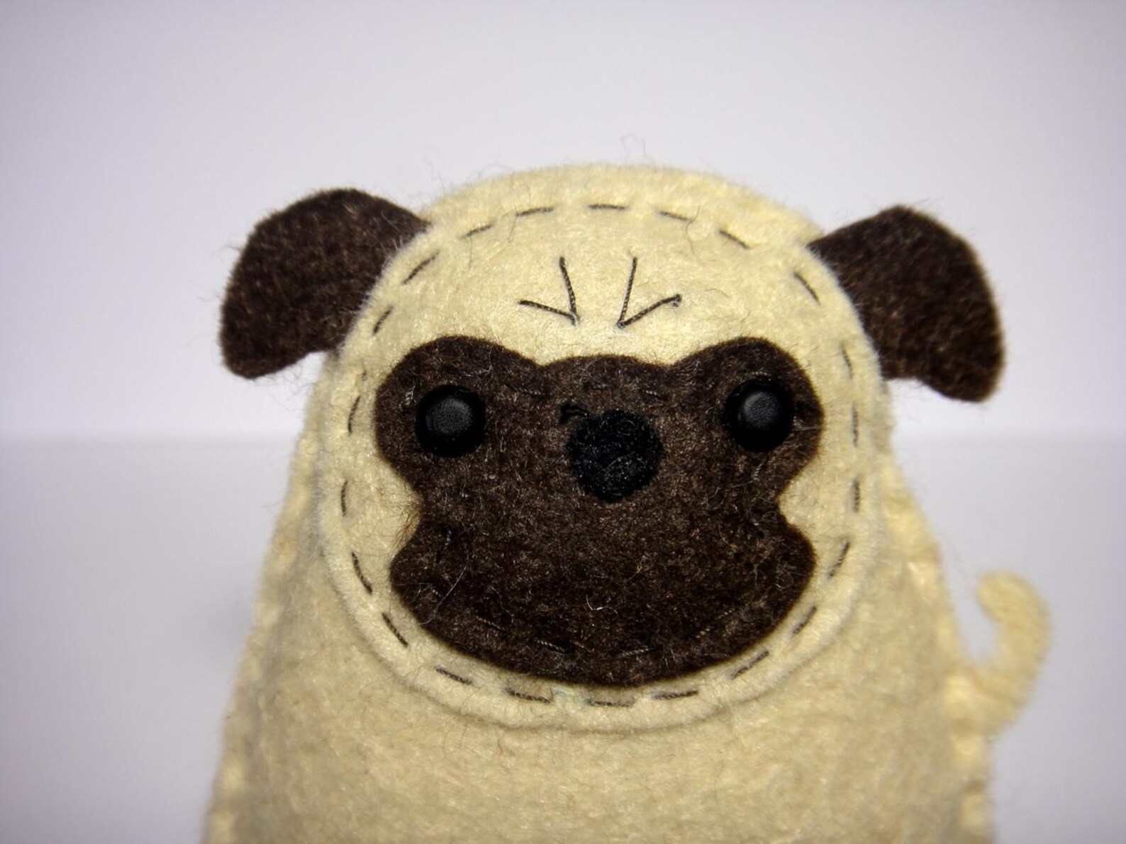 Felt Harold the Pug Sewing PDF Pattern, DIY Finger Puppet, Plush ...