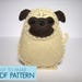 Felt Harold the Pug Sewing PDF Pattern, DIY Finger Puppet, Plush ...