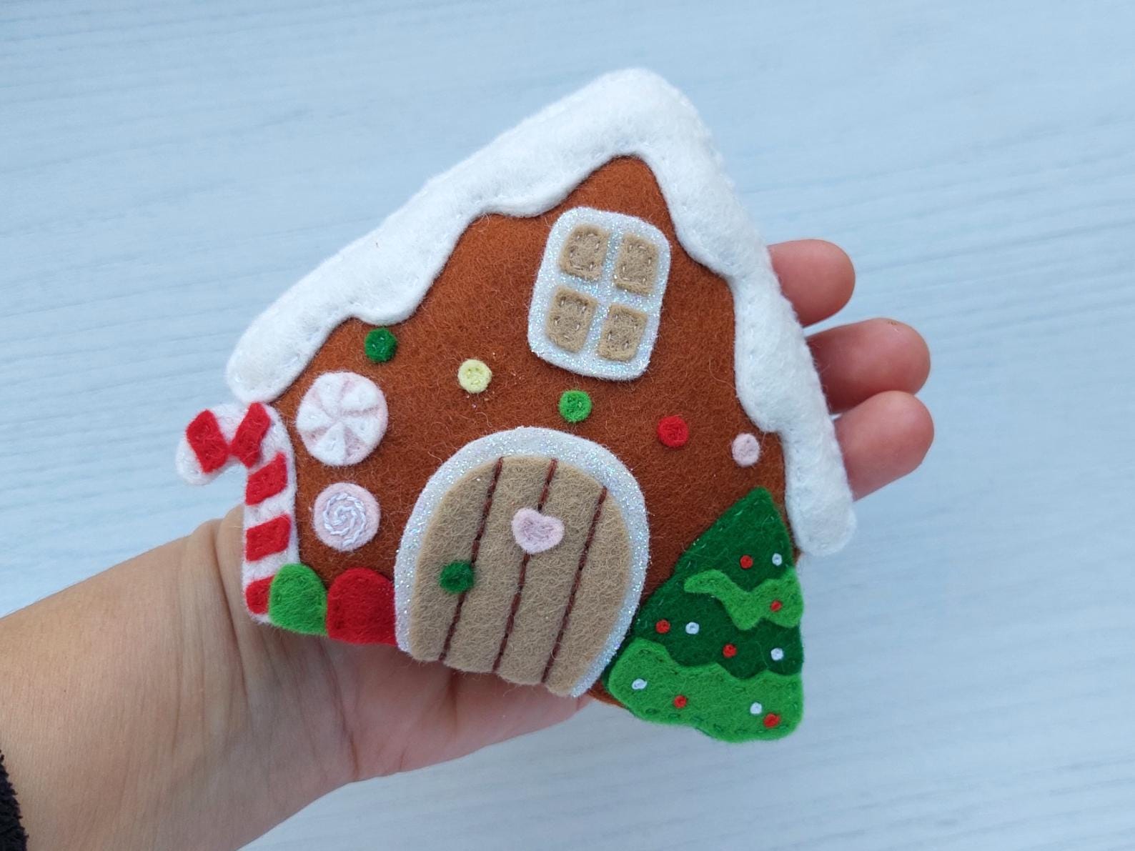 9 Felt Christmas Sewing Pattern, Felt Christmas Ornaments, Garland ...