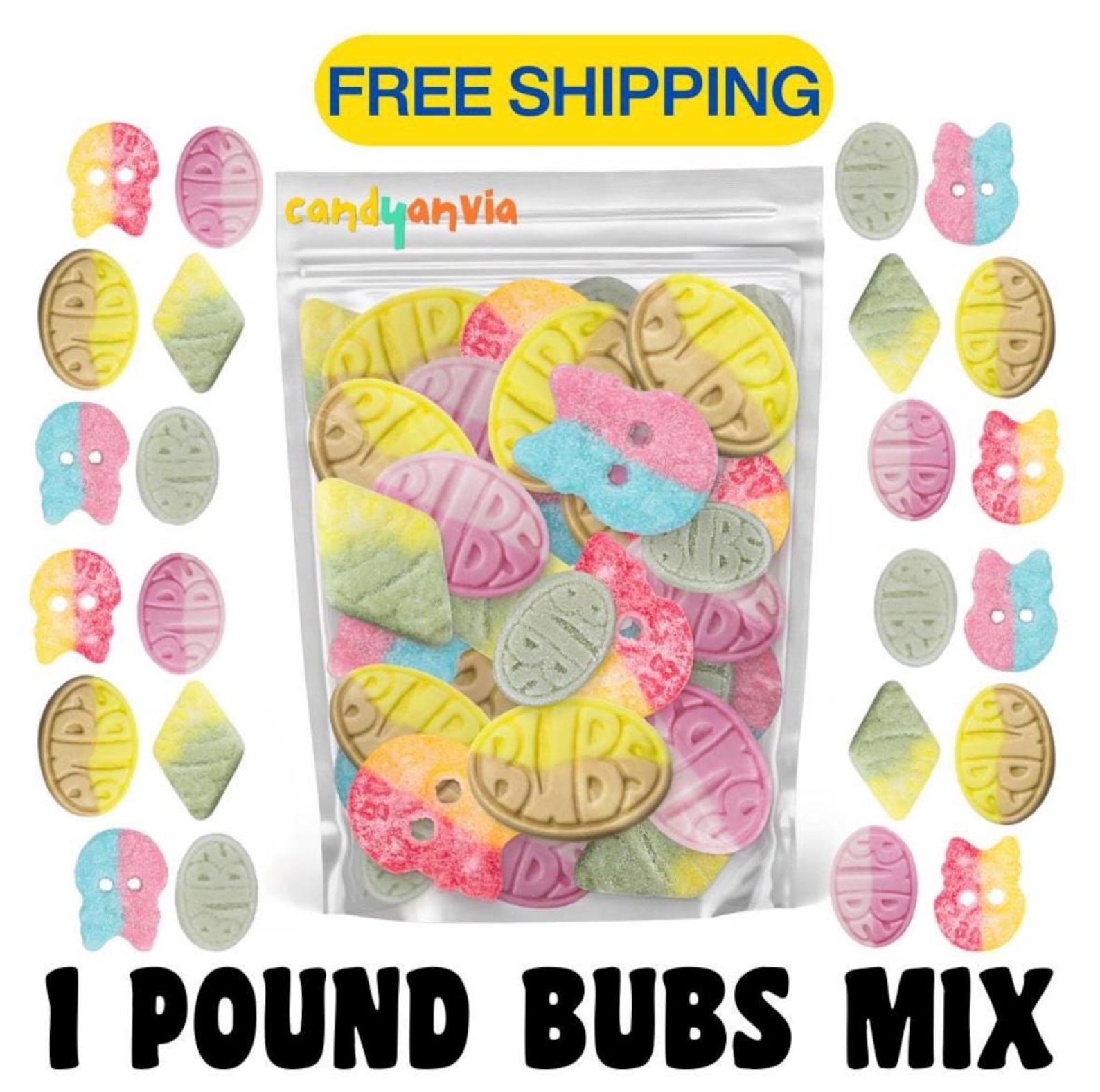 Bubs Mix! Swedish Candy Bubs Mix Sweet and Sour Pick N Mix BUBS VEGAN ...