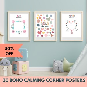 30 Calming Corner Posters: School Counselor Office Decor, Mental Health ...