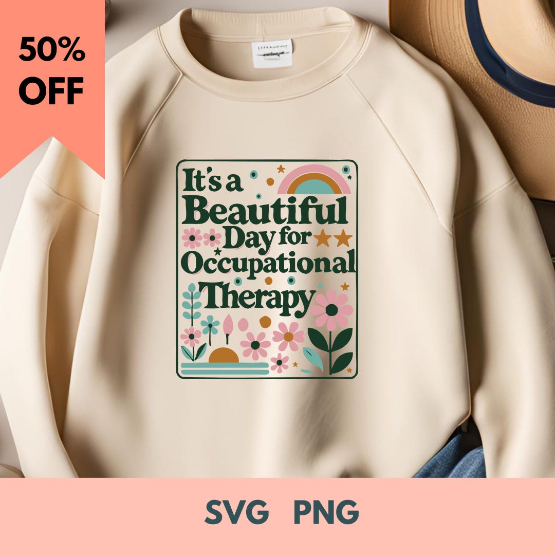 Occupational Therapy Gift, Retro Occupational Therapy PNG, Cute OT ...