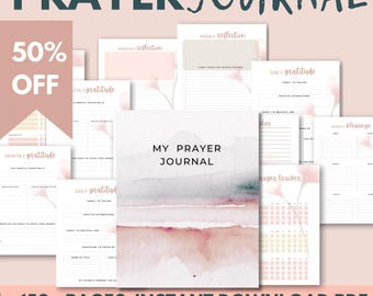Prayer Journal Printable | Bible Study Guide | Gratitude Journal ...