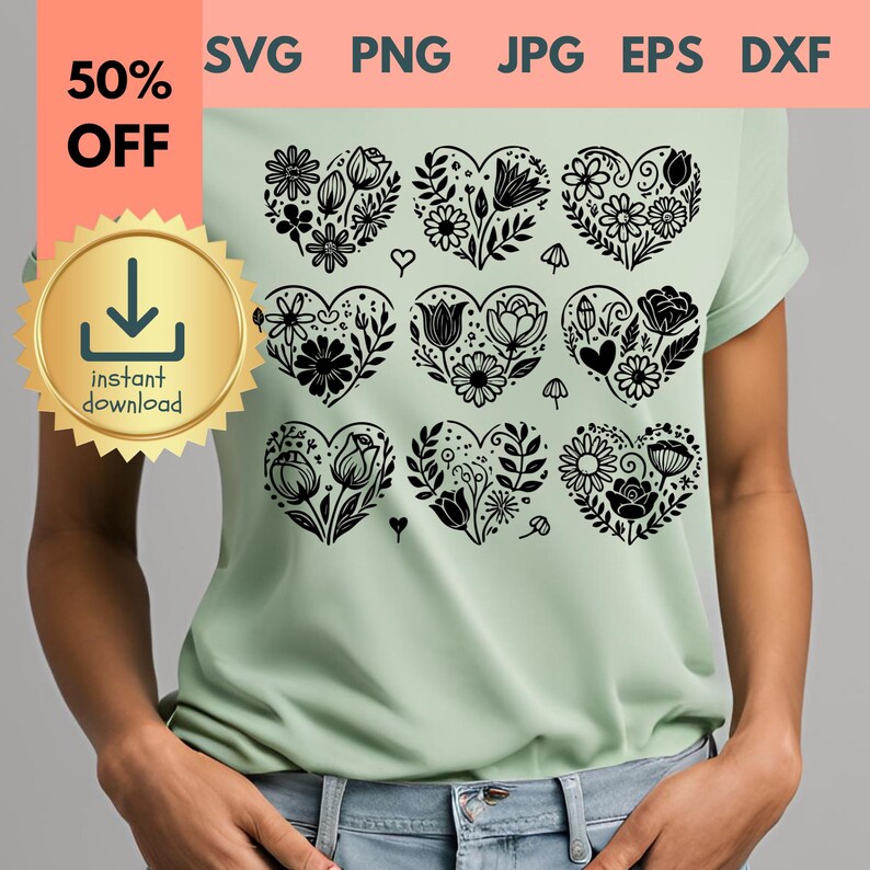 Paquete de svg de corazón, svg de corazón, svg de corazón dibujado a ...