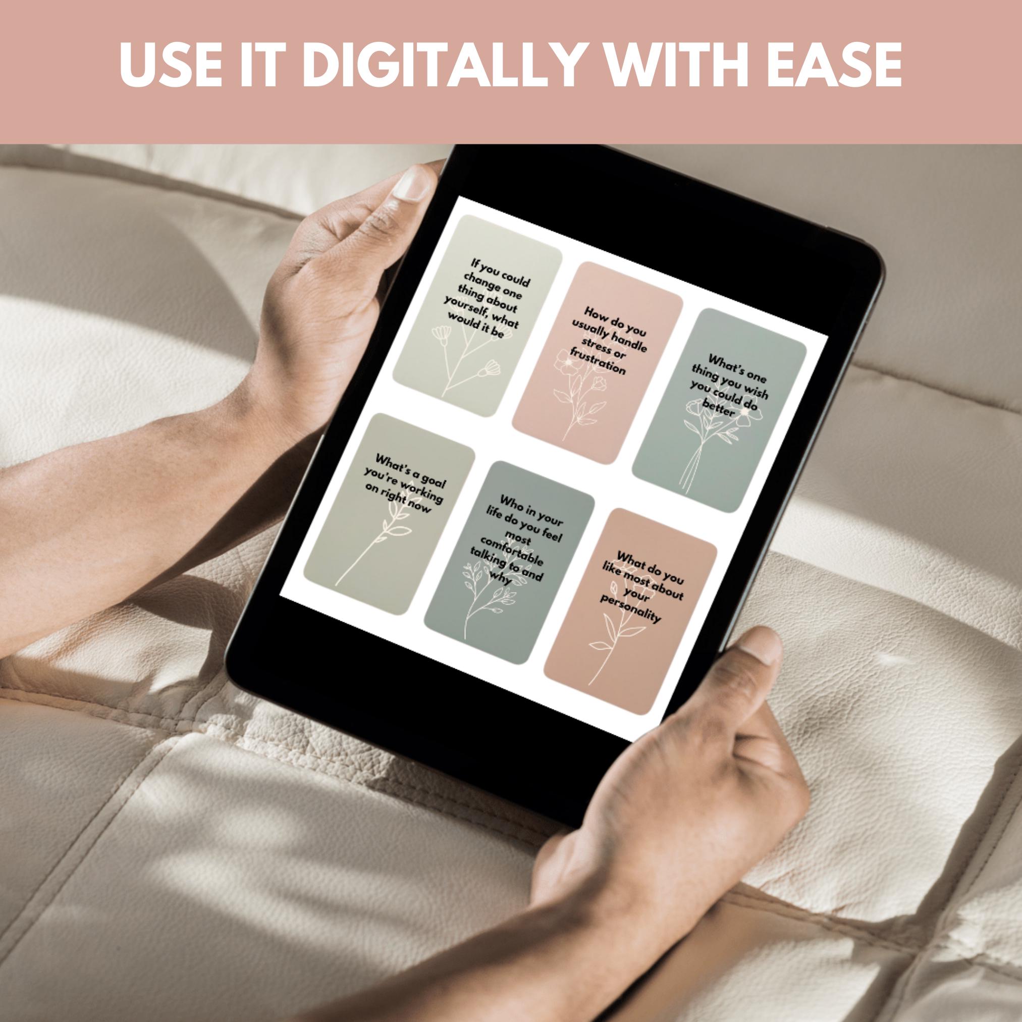 Therapy Question Cards for Teens, Counseling Flash Cards, Conversation ...