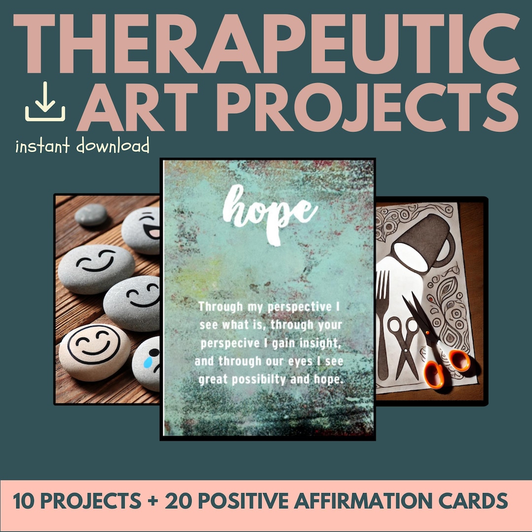 Art Therapy Worksheet for Mental Health School Counselor Psychologist ...