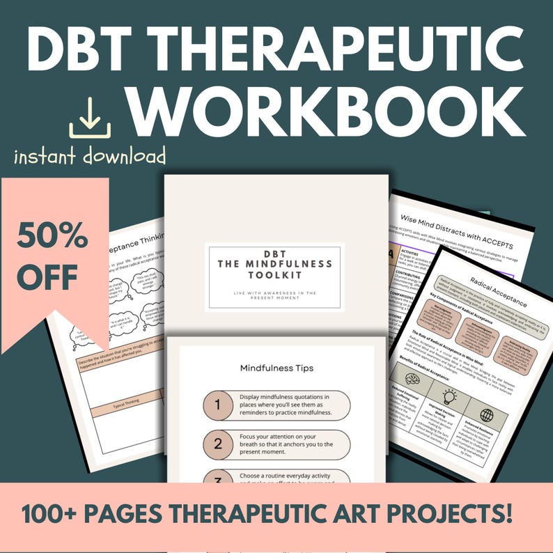 DBT Mega Bundle. Dialectical Behavior Therapy. Distress Tolerant Skills ...