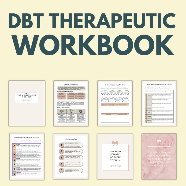 DBT Mega Bundle. Dialectical Behavior Therapy. Distress Tolerant Skills ...
