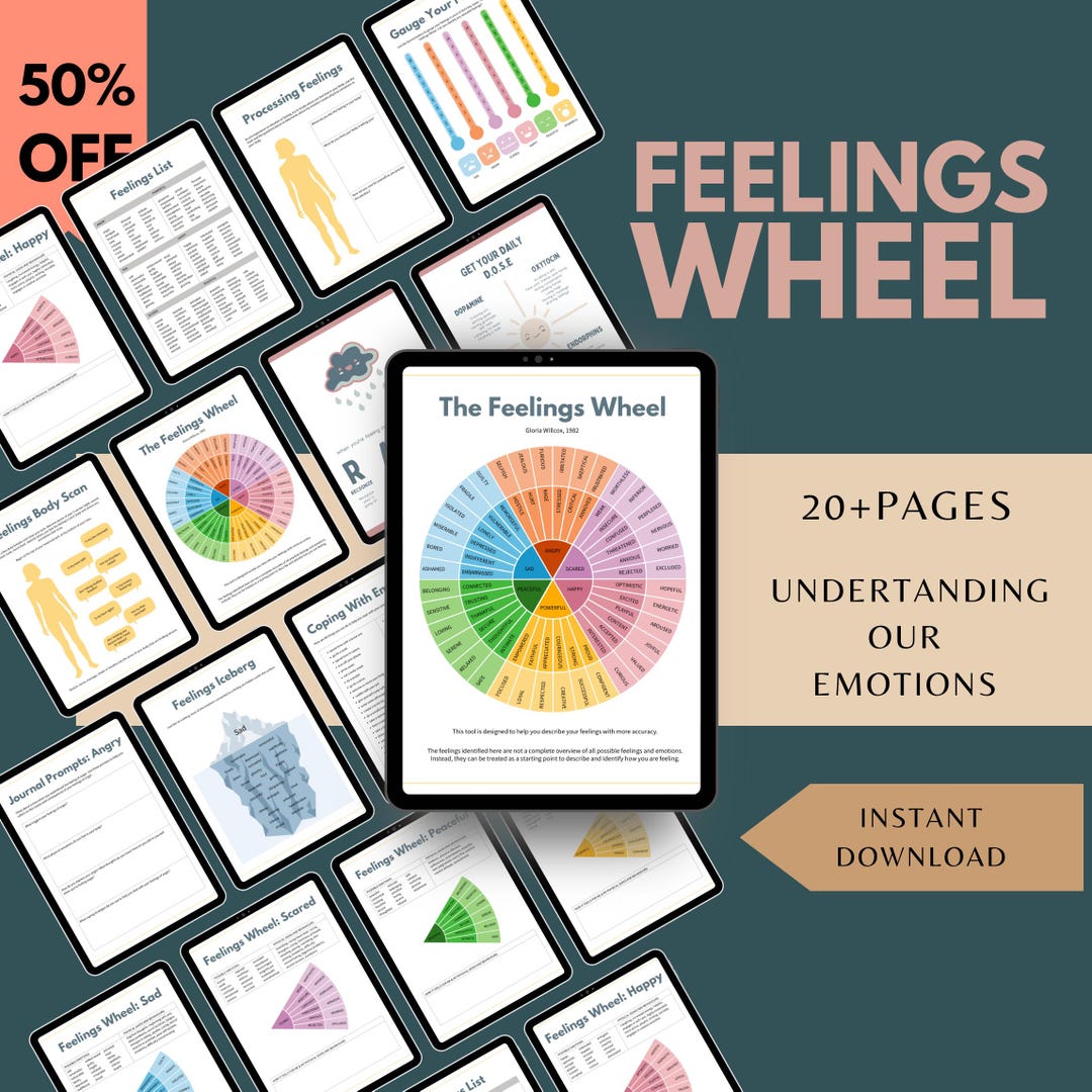 Feelings Wheel, Feelings Thermometer, Coping Skills, Feelings Scale ...
