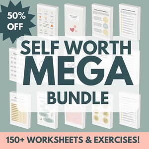 Self Worth Worksheet and Cards Bundle, Self Esteem, Confidence, Teen ...