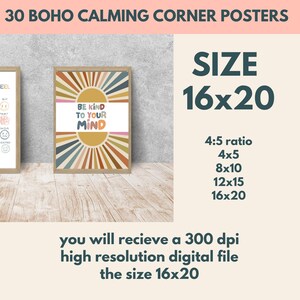 30 Calming Corner Posters: School Counselor Office Decor, Mental Health ...