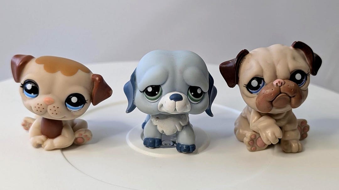 Hasbro - Littlest Pet Shop - LPS - Set of 3 Dogs - St. Bernard #1087 ...