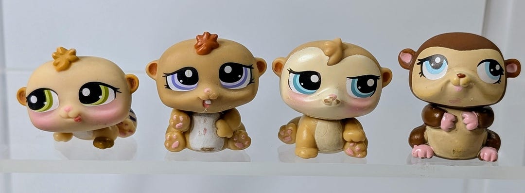 Hasbro - Littlest Pet Shop - LPS - Baby Hamster #1477/1478/1479 ...