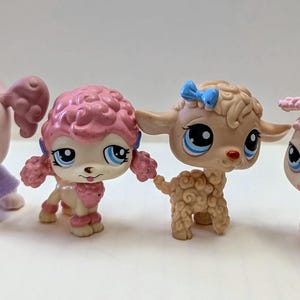 Hasbro Littlest Pet Shop LPS Set of 4 3 Dogs: Poodle and 1 Lamb - Etsy