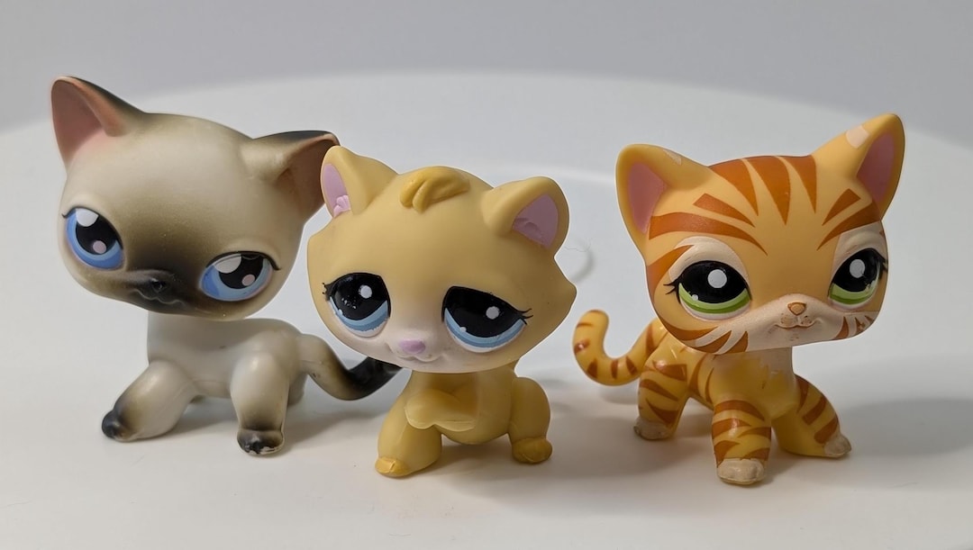 Hasbro - Littlest Pet Shop - LPS - Cats - Siamese #5 - Yellow #896 ...