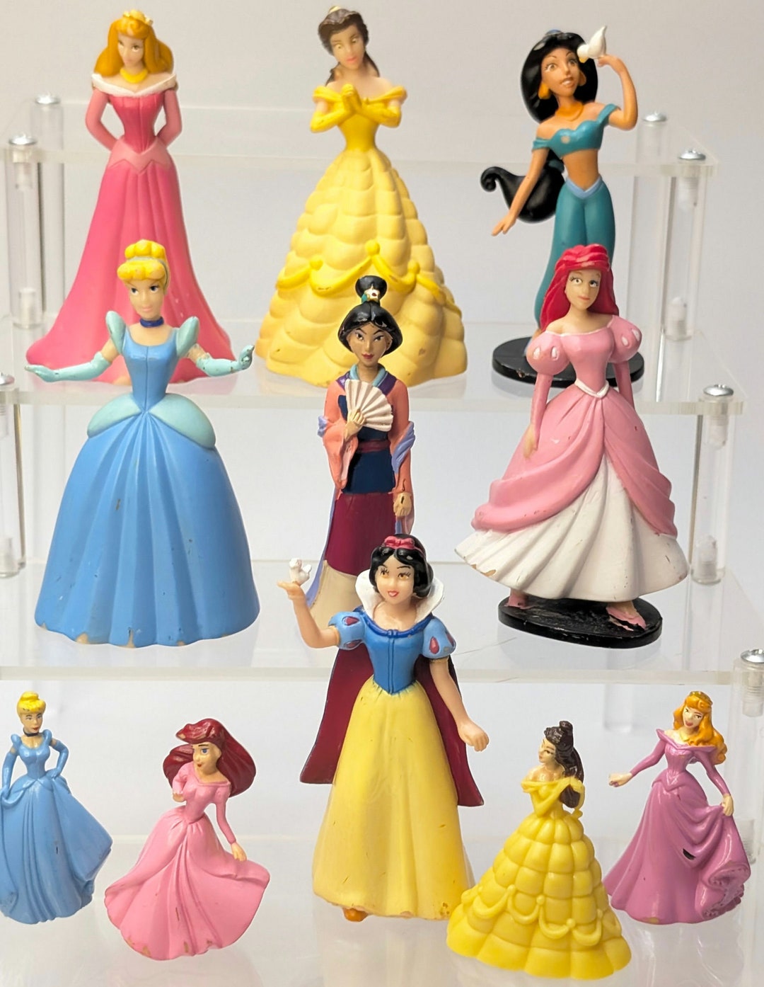Disney Princess / Princess Set of Action Figures PVC Toys 3.5'' Tall - Etsy