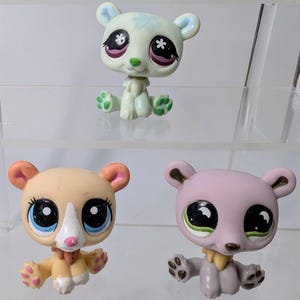Hasbro - Littlest Pet Shop - LPS - Mint Bear #794 - Bear Fishing #2429 ...