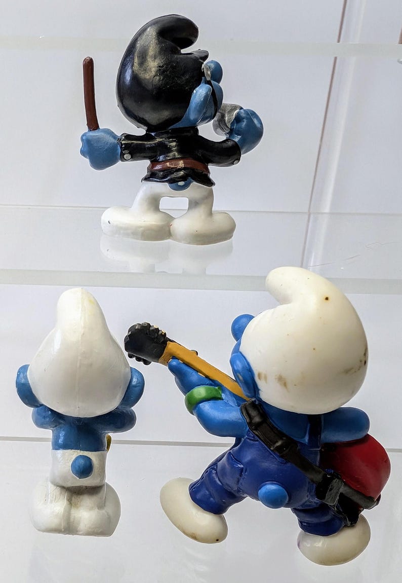 Vintage - the Smurfs - Small PVC Figurines - Lot of 3 - 2''tall - Etsy