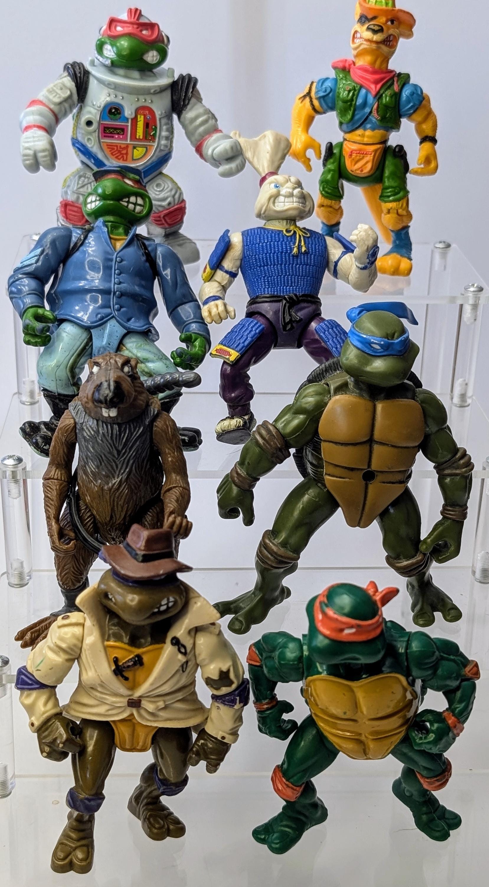 Lot of 8 Teenage Mutant Ninja Turtles Action Figures TMNT - Etsy