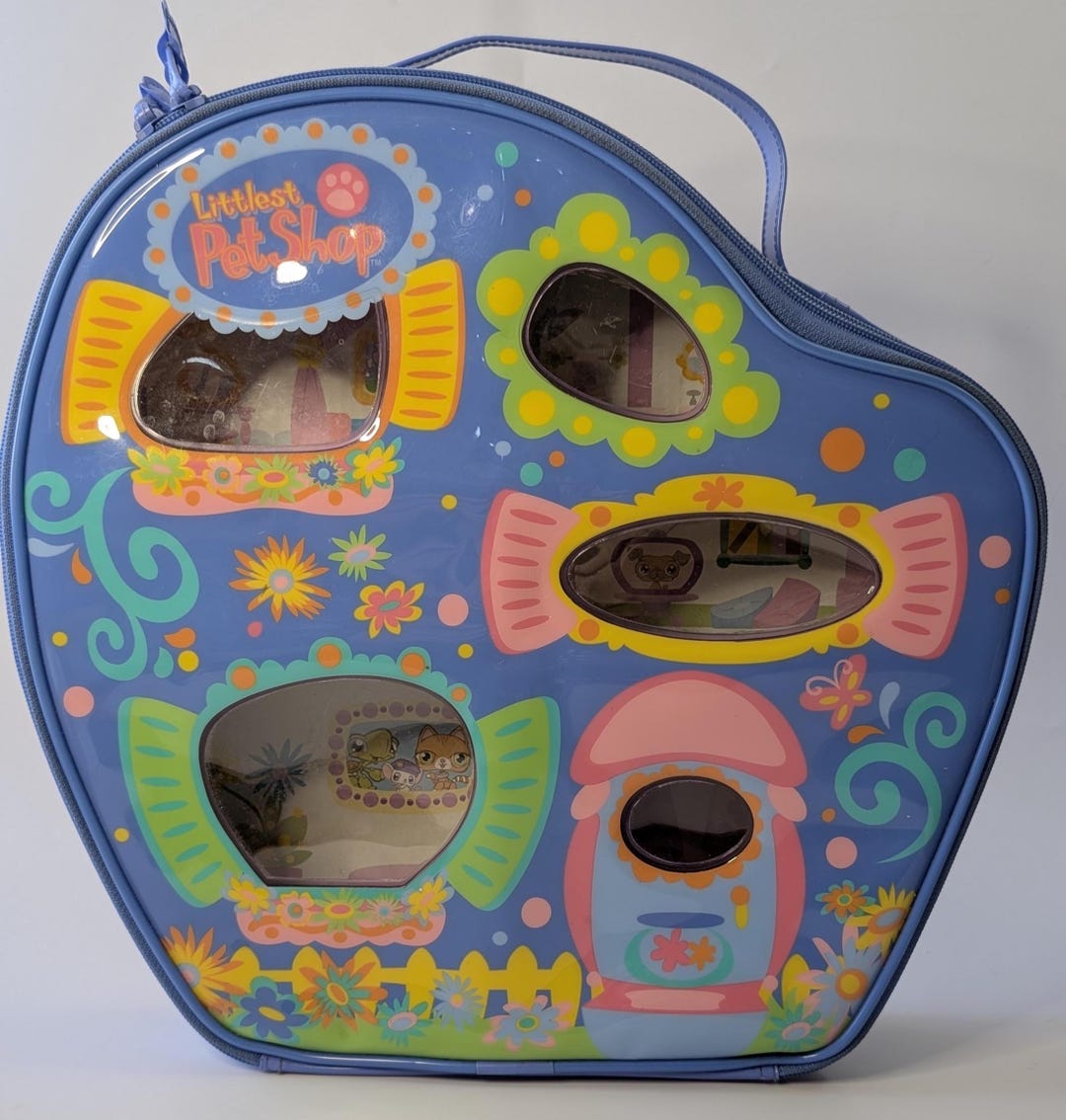 Hasbro - Littlest Pet Shop - LPS - Carrying Case - Blue - 14''tall X 14 ...