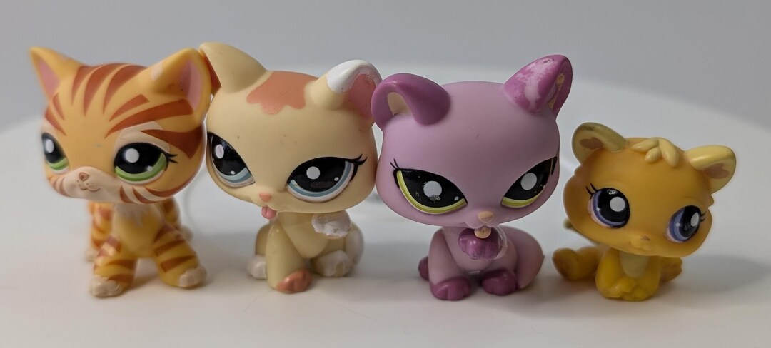 Hasbro - Littlest Pet Shop - LPS - Lot of 4 Cats - No: #1451-#1481 ...