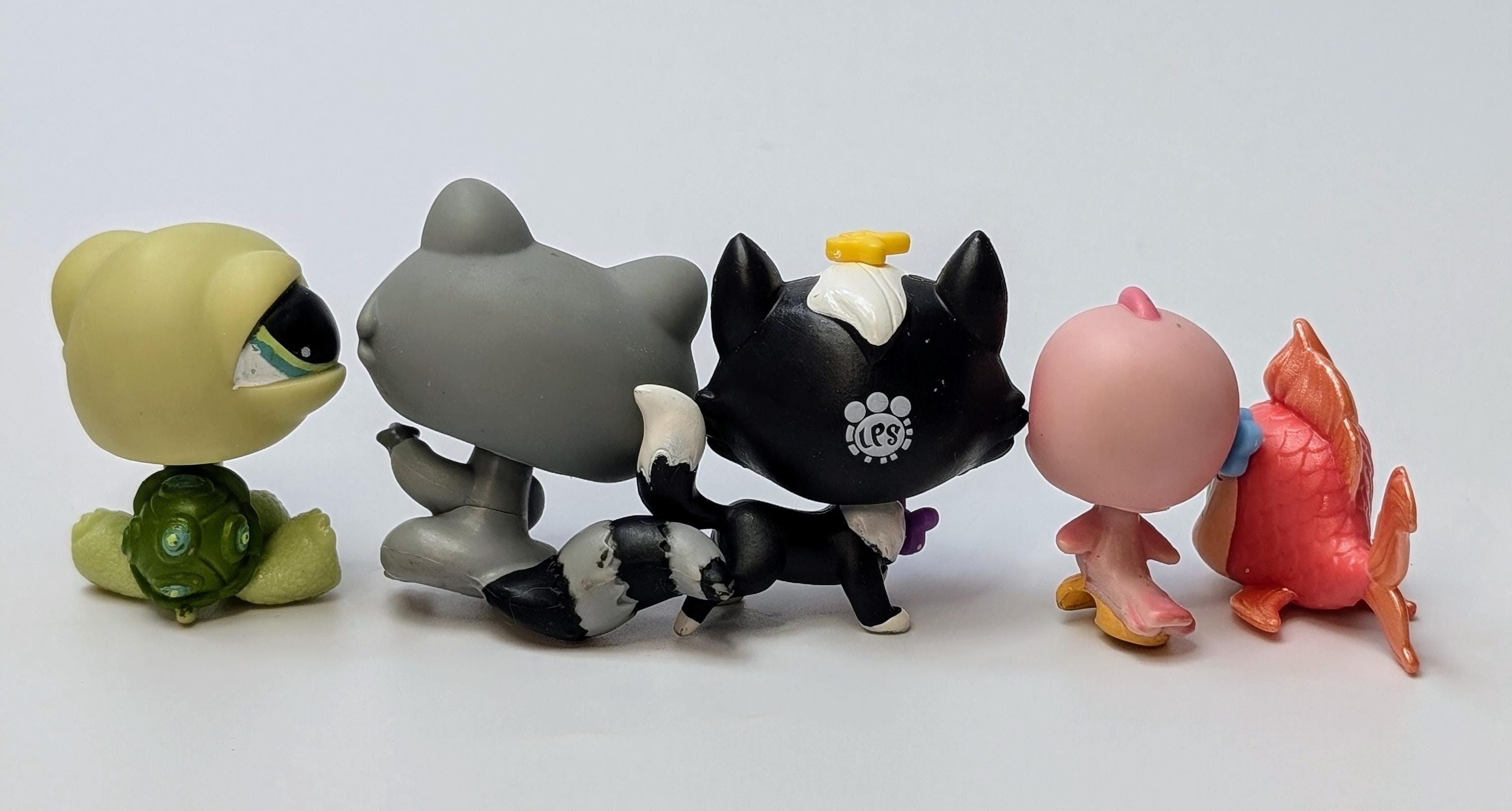 Hasbro - Littlest Pet Shop - LPS - Set of 5 - Turtle #321, Pink Bird ...