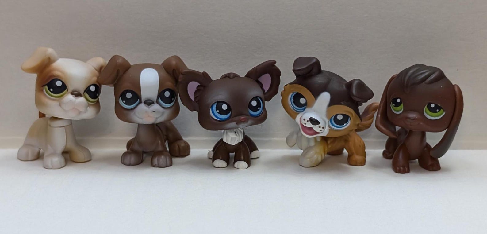Hasbro Littlest Pet Shop LPS Pack of 5 Boxer 83, Blond Boxer 235 ...