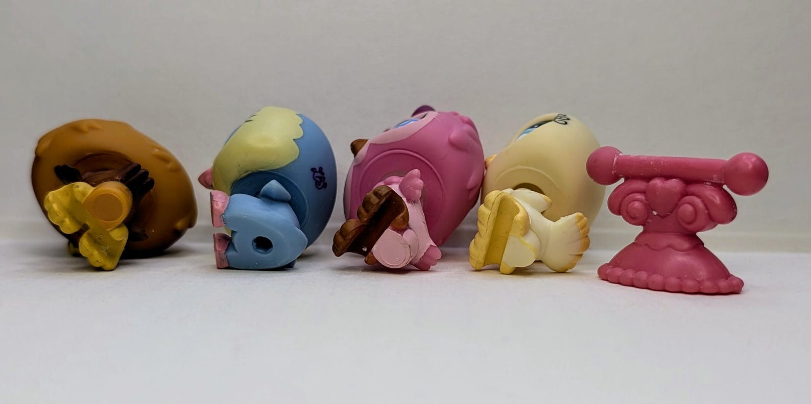 Hasbro - Littlest Pet Shop - LPS - Set of 4 - Pink Owl #496, Brown Owl ...