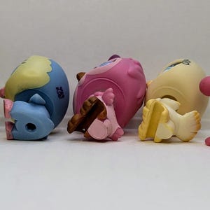 Hasbro - Littlest Pet Shop - LPS - Set of 4 - Pink Owl #496, Brown Owl ...