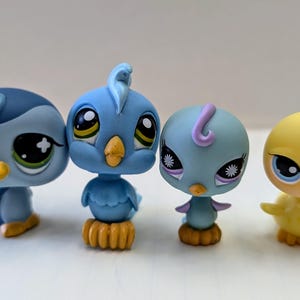 Hasbro - Littlest Pet Shop - LPS - Lot of 4 - Birds: Penguin, Bleu ...