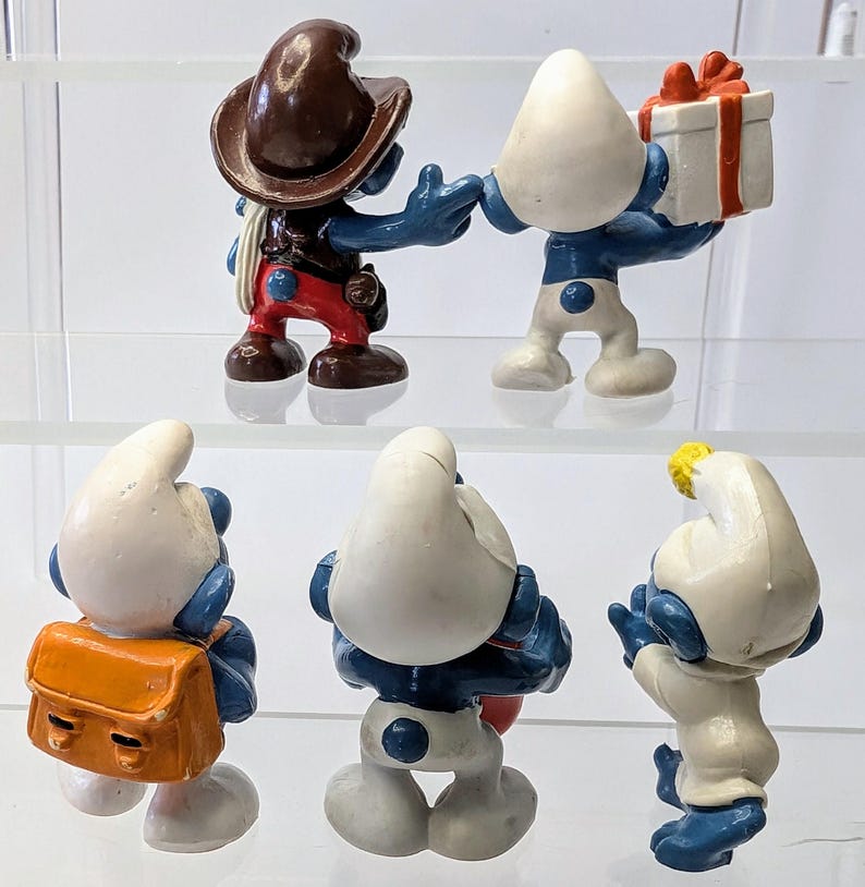 Vintage - the Smurfs - Small PVC Figurines - Lot of 5 - 2''tall - Etsy