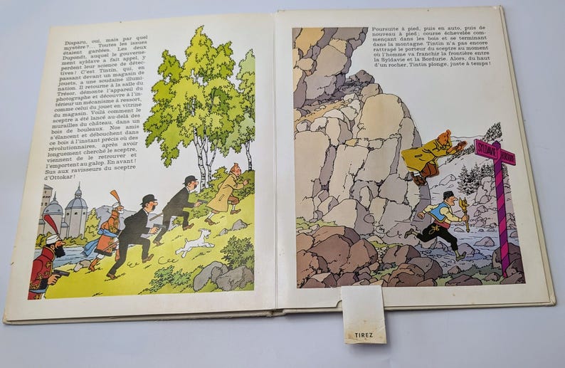 Vintage - 1971 - Tintin - Le Sceptre D'ottokar - 1ère Édition - Livre ...