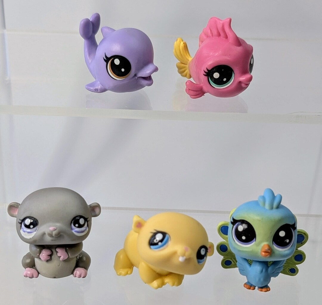 Hasbro - Littlest Pet Shop - LPS - Animal - Hamsters #1525 #1774 - Fish ...