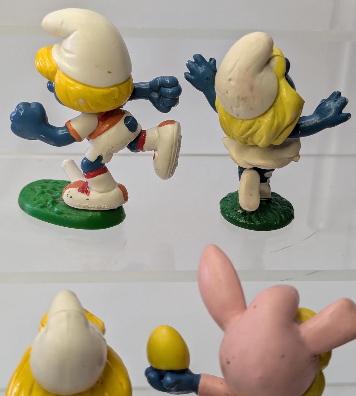 Vintage - Smurfette/ Smurfette - Small PVC Figurines - Lot of 4 - 2 ...