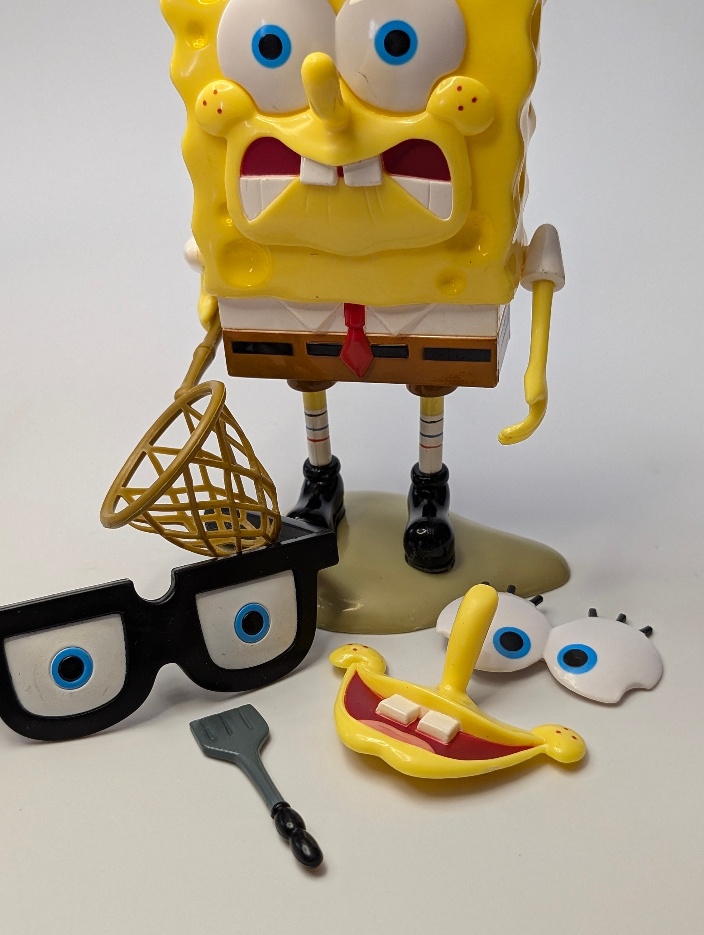Large SPONGEBOB - With Changeable Parts - Measures 7'' Tall - Etsy
