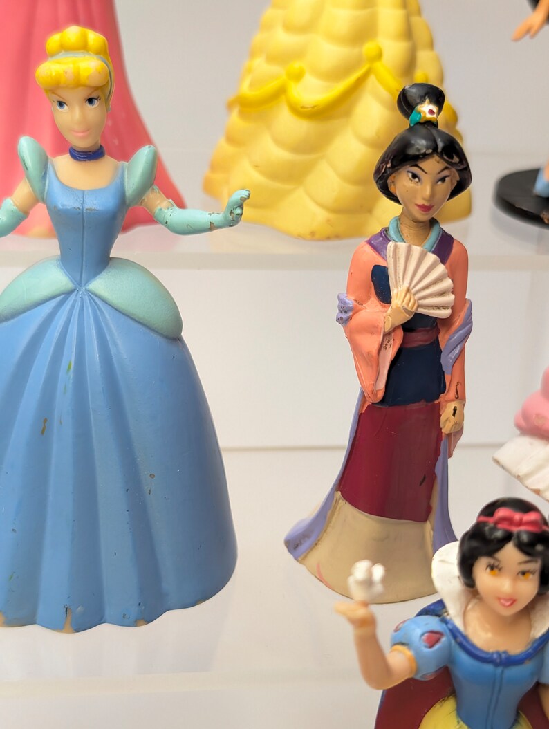 Disney Princess / Princess Set of Action Figures PVC Toys 3.5'' Tall - Etsy