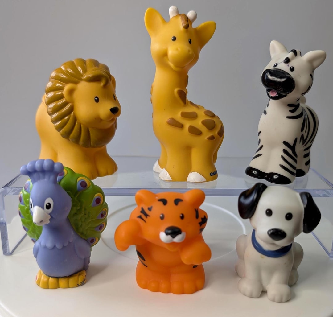 Fisher Price Little People Figurines Lot Of 6 Animals Lion