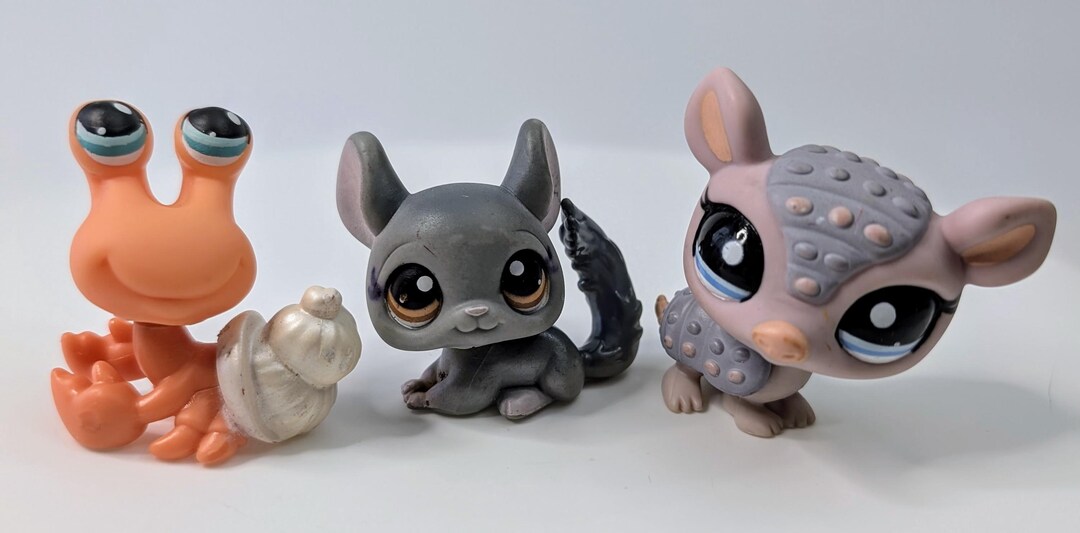 Hasbro - Littlest Pet Shop - LPS - #144 Chinchilla - #188 Hermit ...