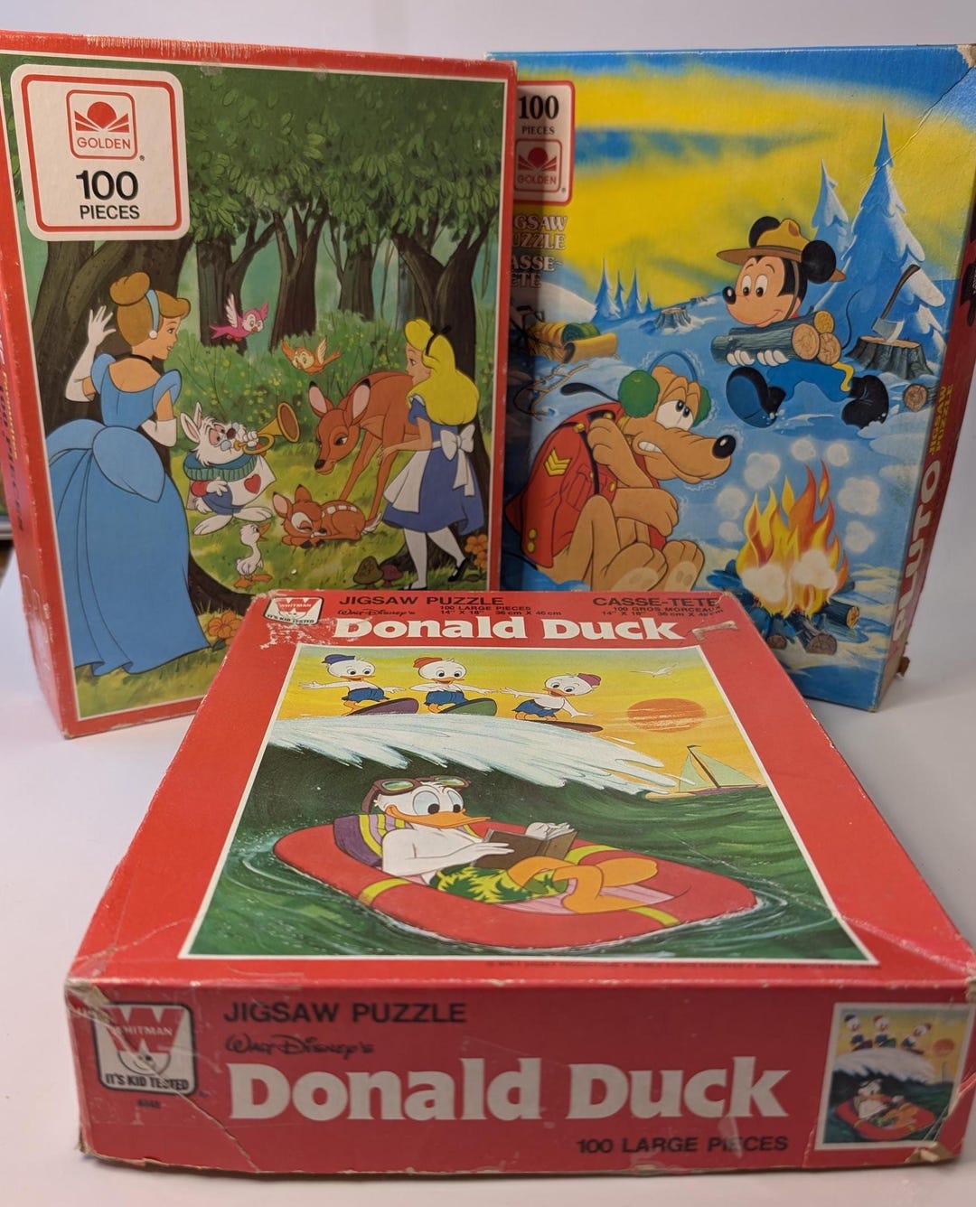 Vintage Disney - Pluto - Cinderella & Alice - Donald Duck - Set of 3 ...