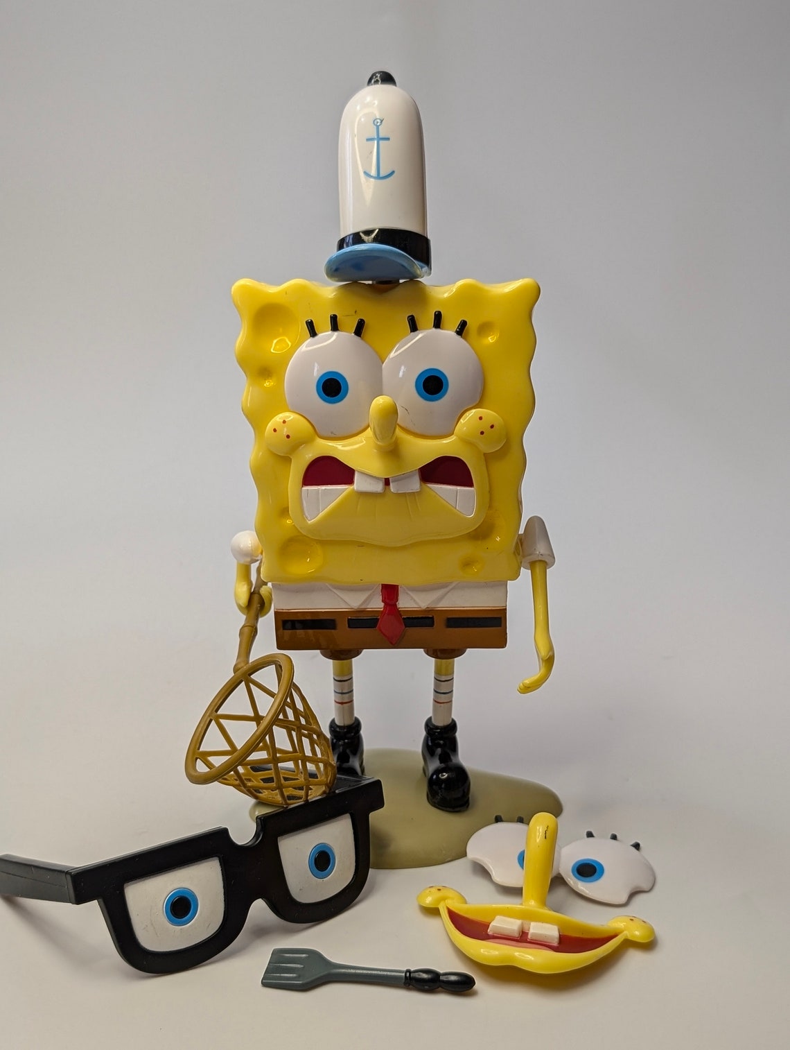 Large SPONGEBOB - With Changeable Parts - Measures 7'' Tall - Etsy