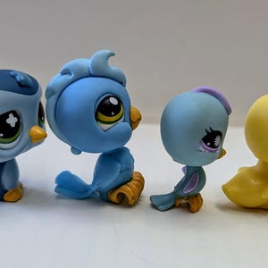 Hasbro - Littlest Pet Shop - LPS - Lot of 4 - Birds: Penguin, Bleu ...