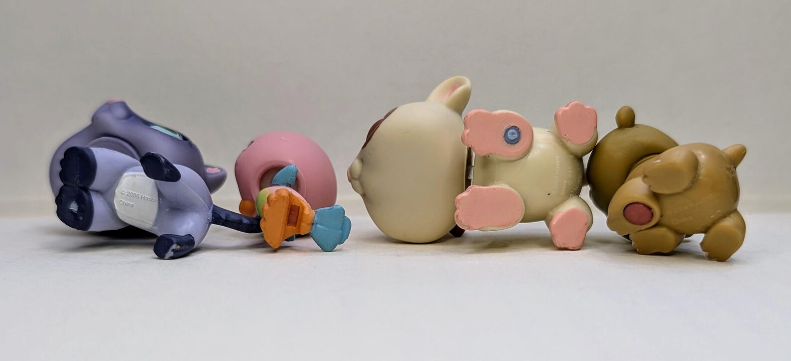 Hasbro Littlest Pet Shop LPS Set of 4 Hamster 45, Parakeet 586, Guinea ...