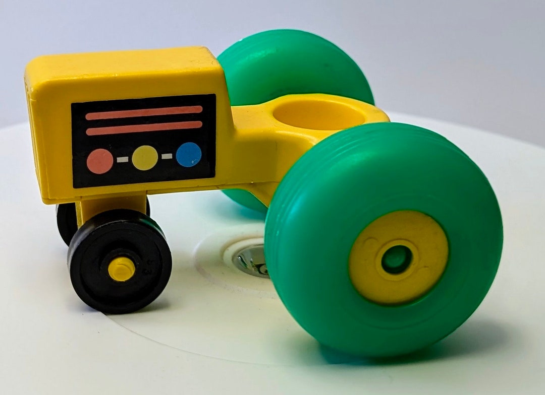 Vintage - Fisher-price - Little People - Farm Tractor - With Stickers ...