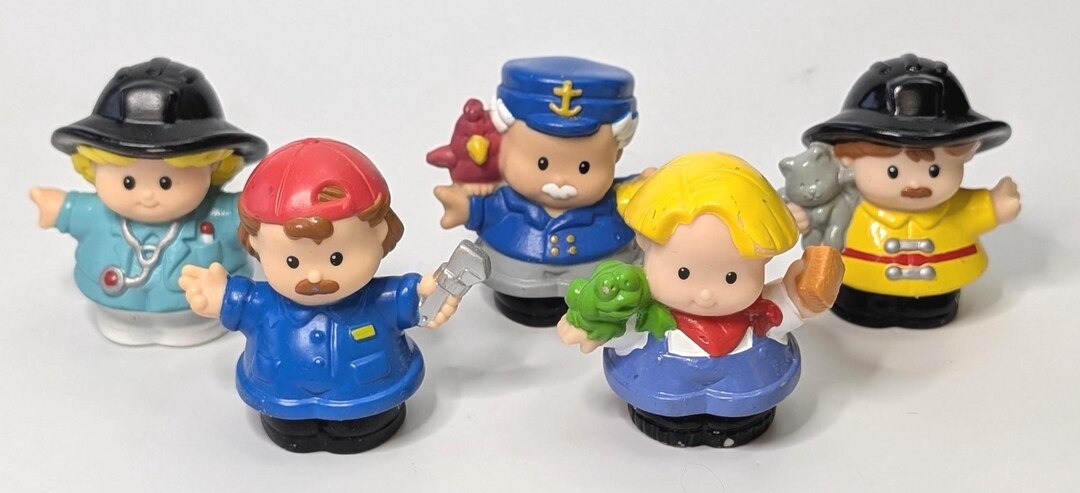 Fisher-price Little People - Doctor - Fireman - Captain - Mechanic - Etsy