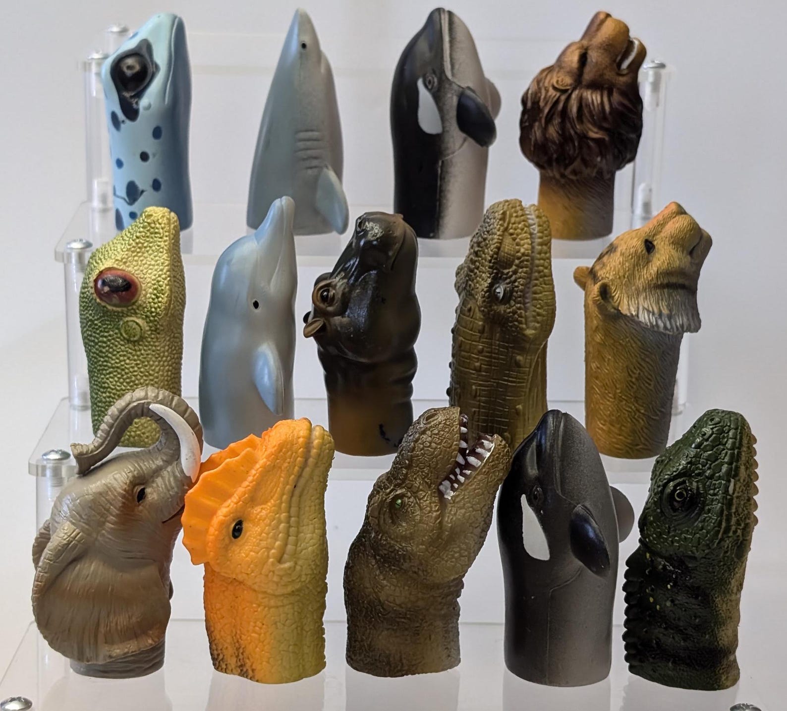 Finger Puppets - Dinosaurs and Animals - Sold in a Set (14 Pcs) - Etsy