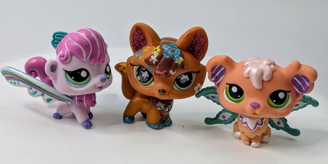 Hasbro - Littlest Pet Shop - LPS - Fairies #2724 - Fox #2341 ...