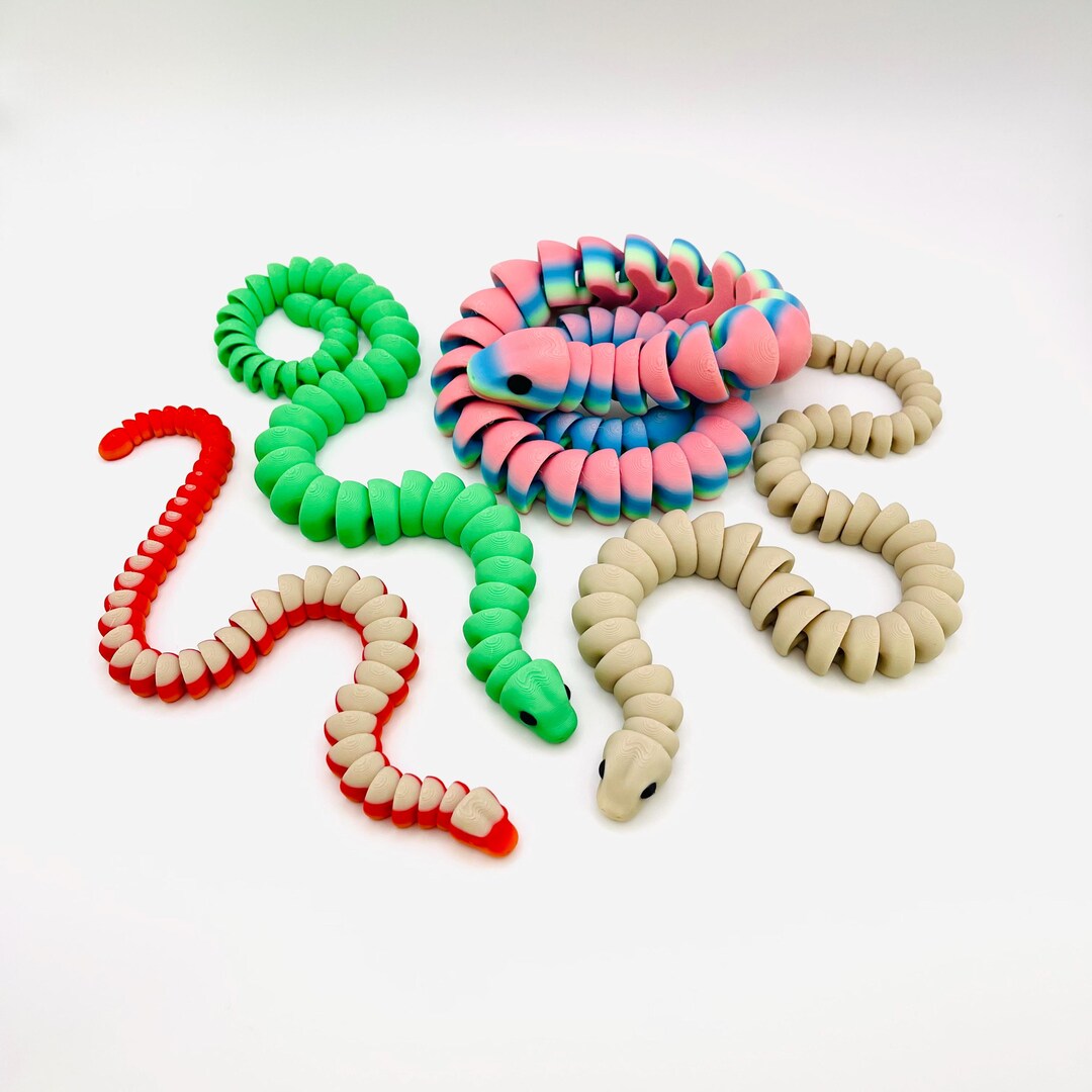 Customizable 3D Articulated Snake - Multiple Sizes and Colors to Choose ...
