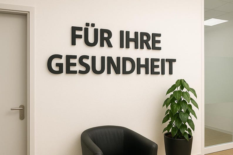 3D Self-adhesive Letters – Personalized – for Wall Decoration, Practice ...